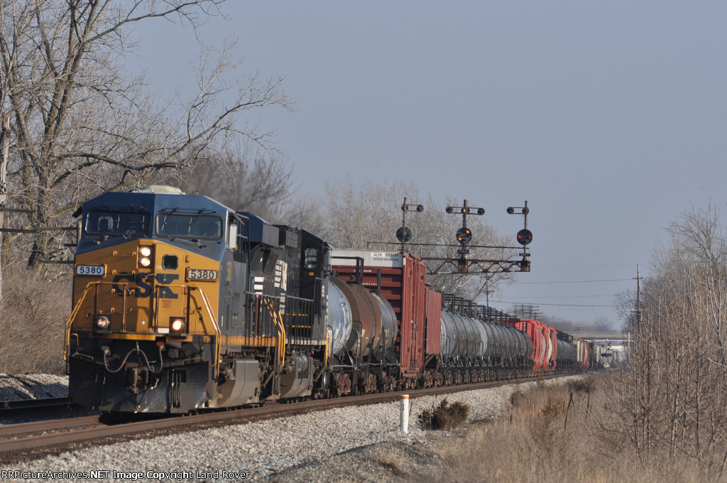 CSXT 5380 On CSX Q 500 Northbound